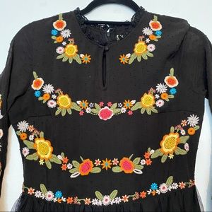 Modcloth | Dresses | Modcloth Folklore Embroidered Long Sleeve Dress ...